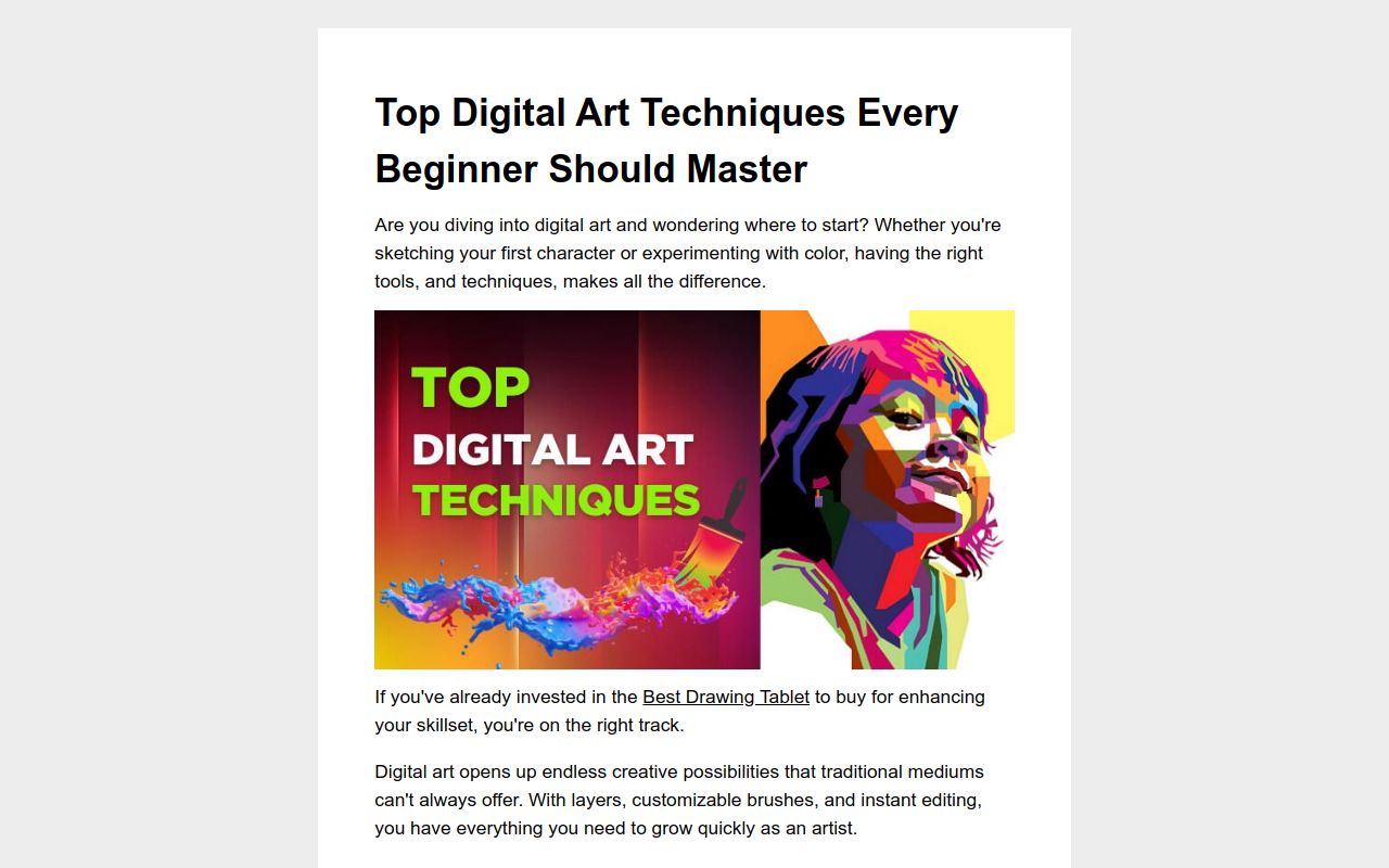 Top Digital Art Techniques Every Beginner Should Master